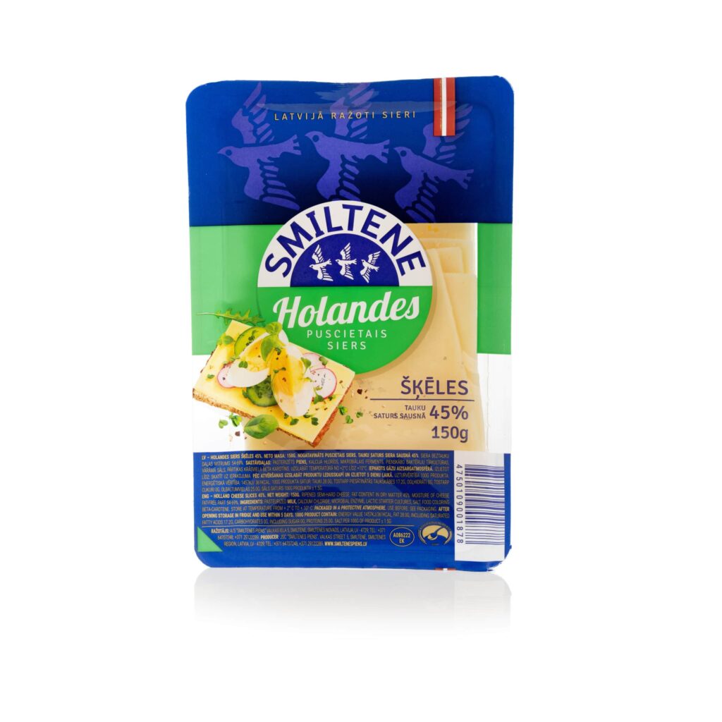 Cheese slices with Cheddar flavor “Rambyno” 150 g by Žemaitijos pienas ...